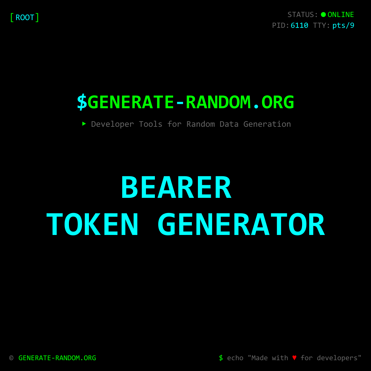 Bearer Token Generator - OAuth 2.0 Access Tokens Online