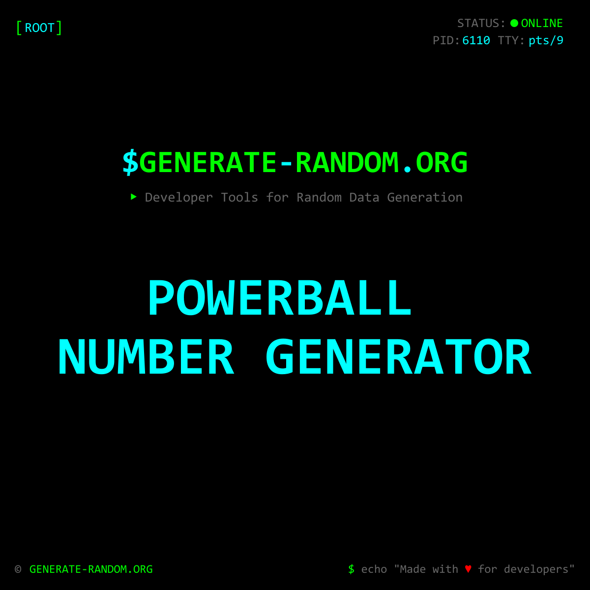 Best Powerball Number Generator - Random Winning Numbers