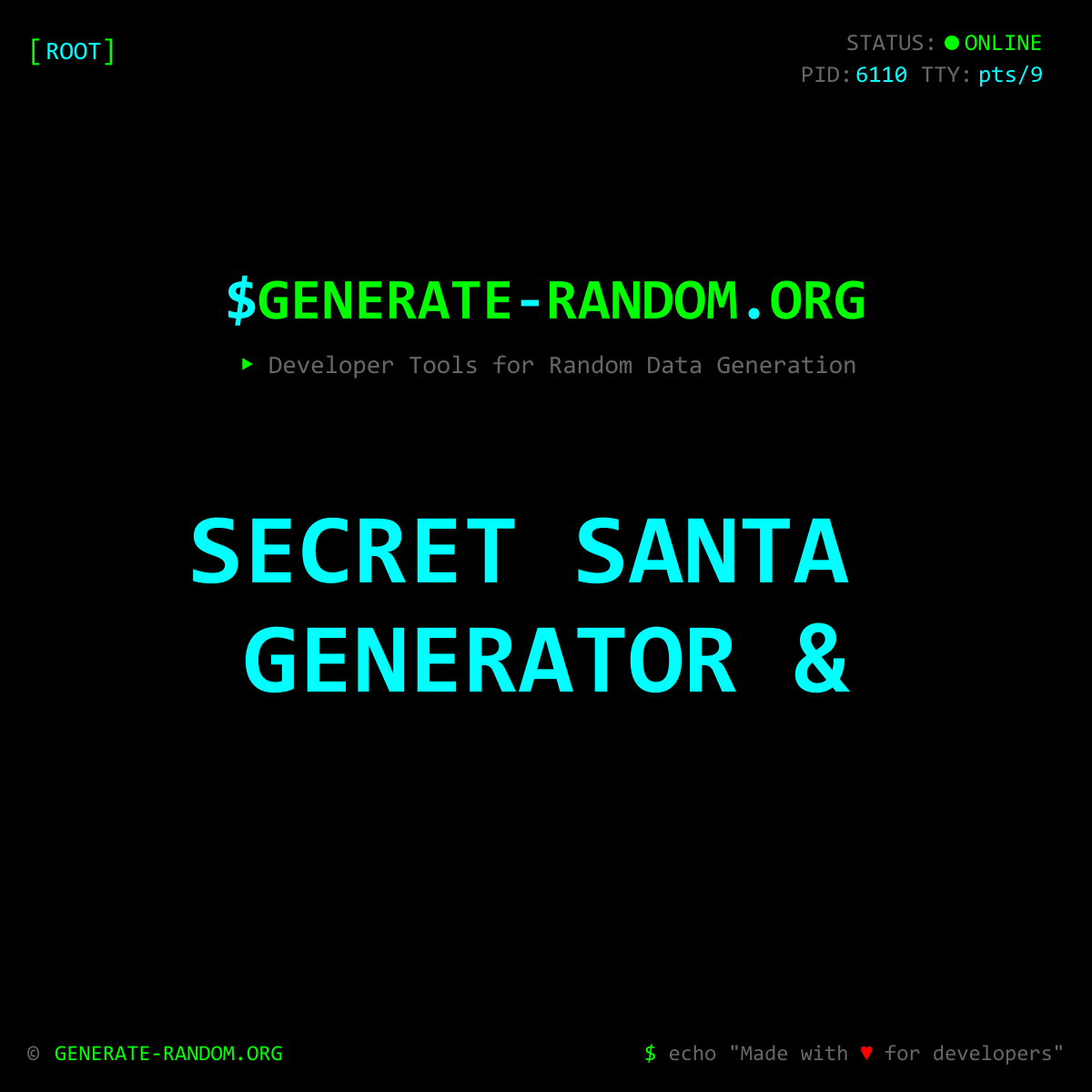 Secret Santa Generator & Gift Exchange Organizer | Create Secret Santa ...