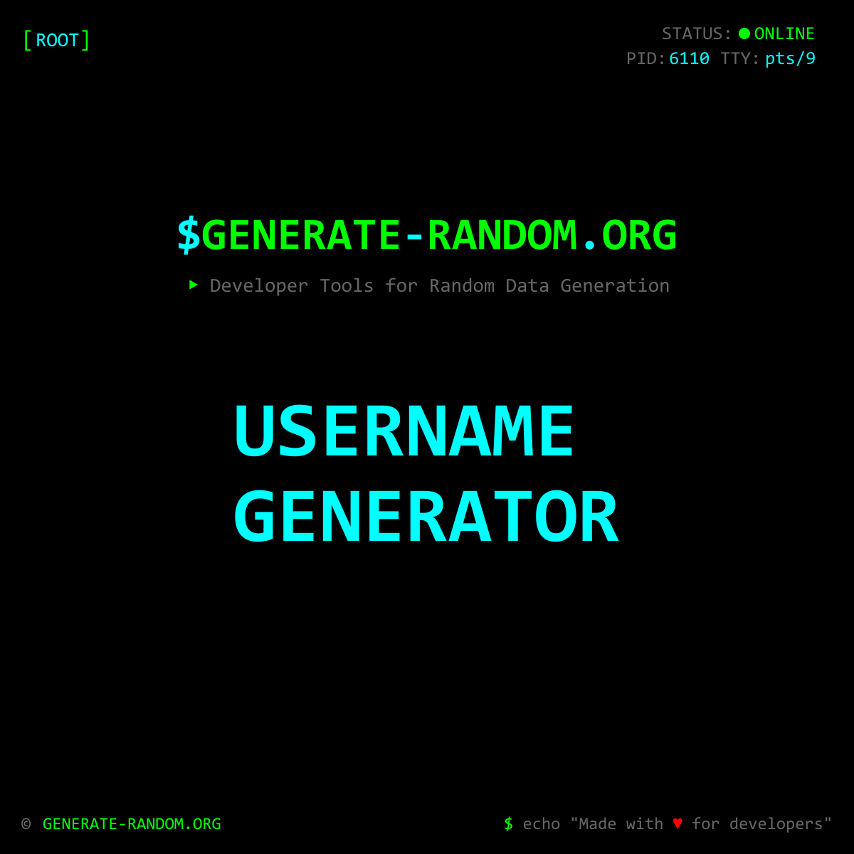 Random Username Generator | Gaming, Reddit, Xbox, YouTube Usernames | Free